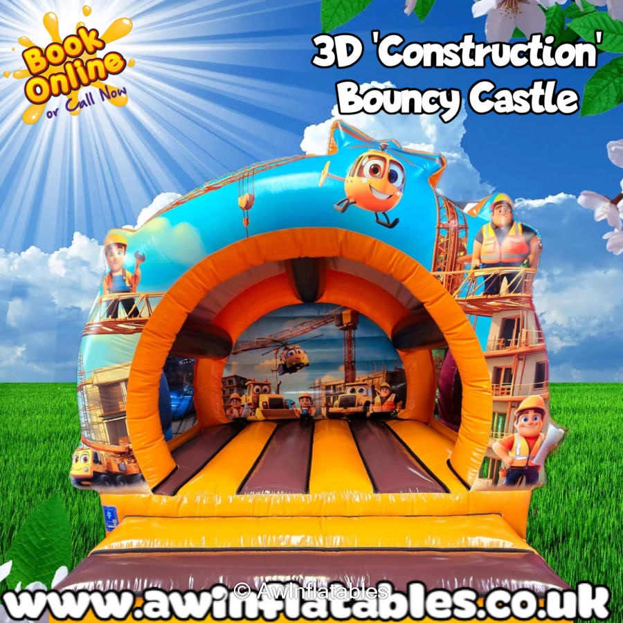 3D Bouncy Castle & Slide Hire | AW Inflatables Somerset
