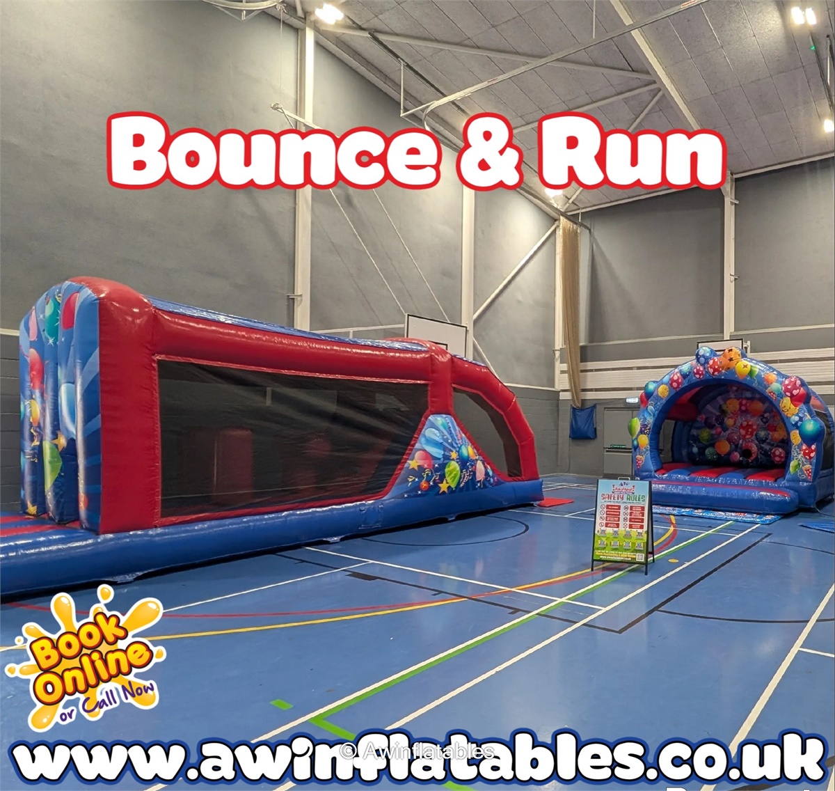 Bounce & Run Party Pack Hire | Somerset & Bristol | AW Inflatables