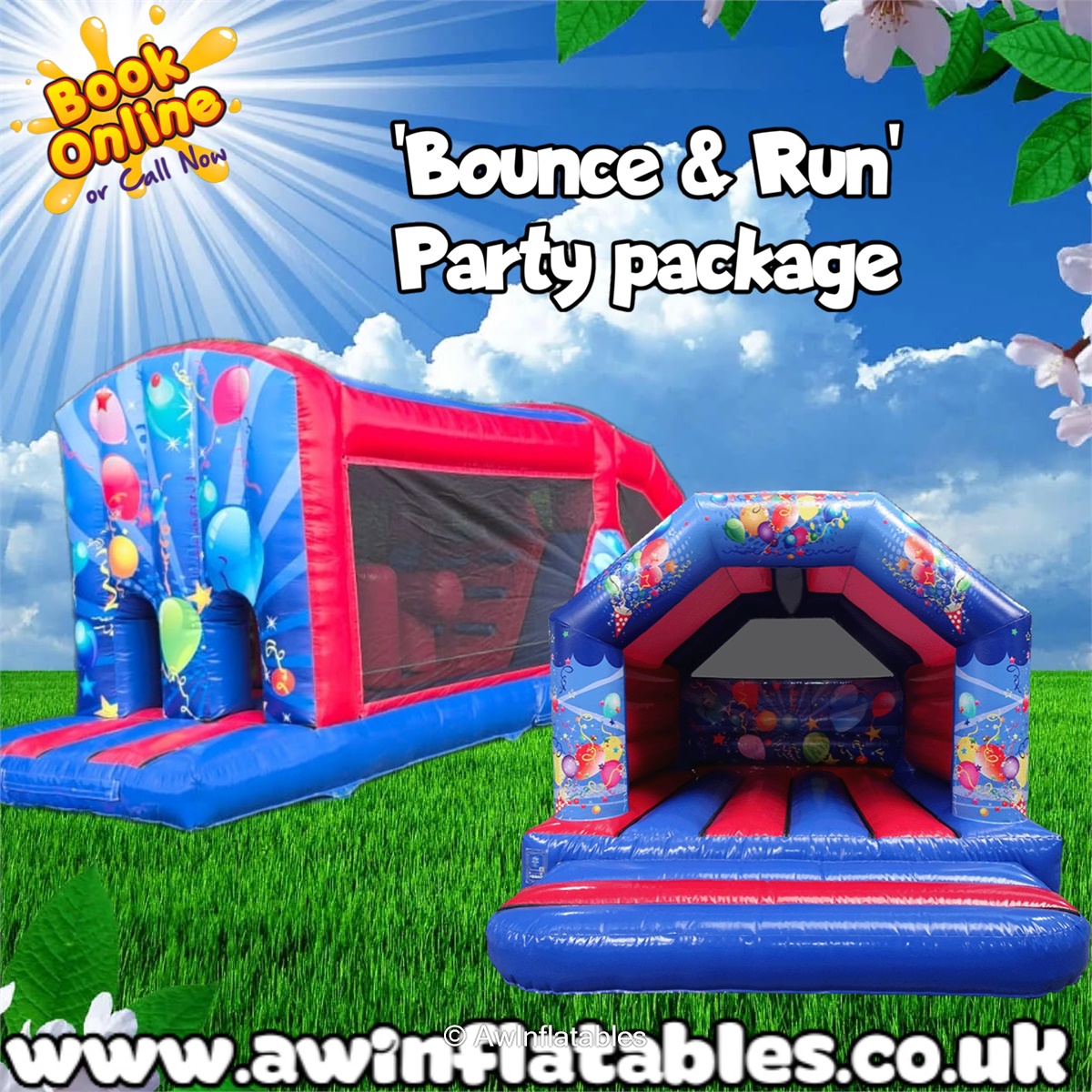 Bounce & Run Party Pack - Bouncy Castle, Assault Course & Soft Play ...
