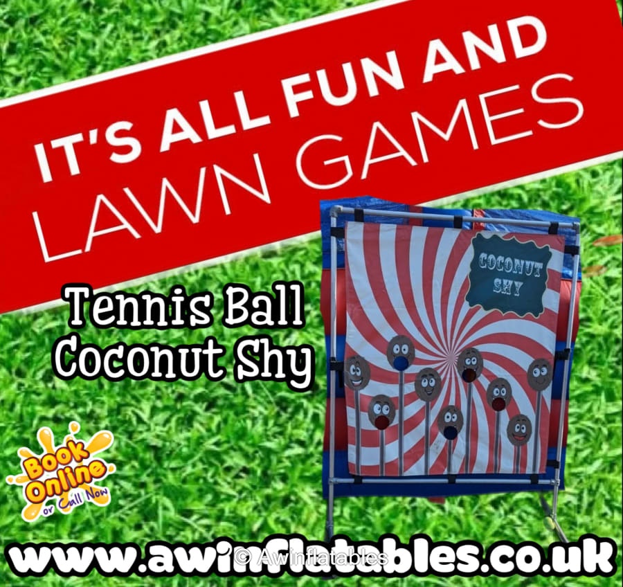 Coconut shy Game - Bouncy Castle, Assault Course & Soft Play Hire in ...