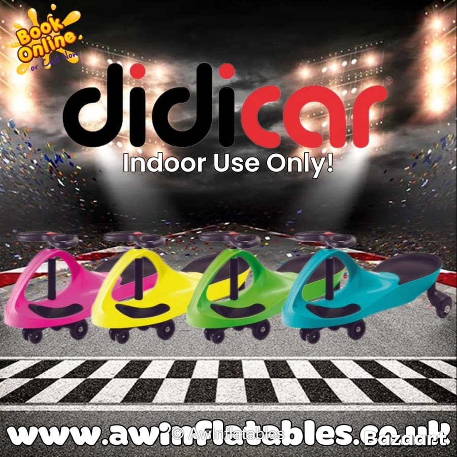 4x Multicolored Didi Cars - Bouncy Castle, Assault Course & Soft Play ...